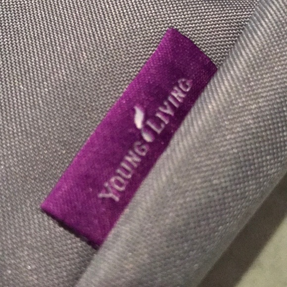 Young Living | Bags | Young Living Grey Nylon Tote Crossbody Bag | Poshmark